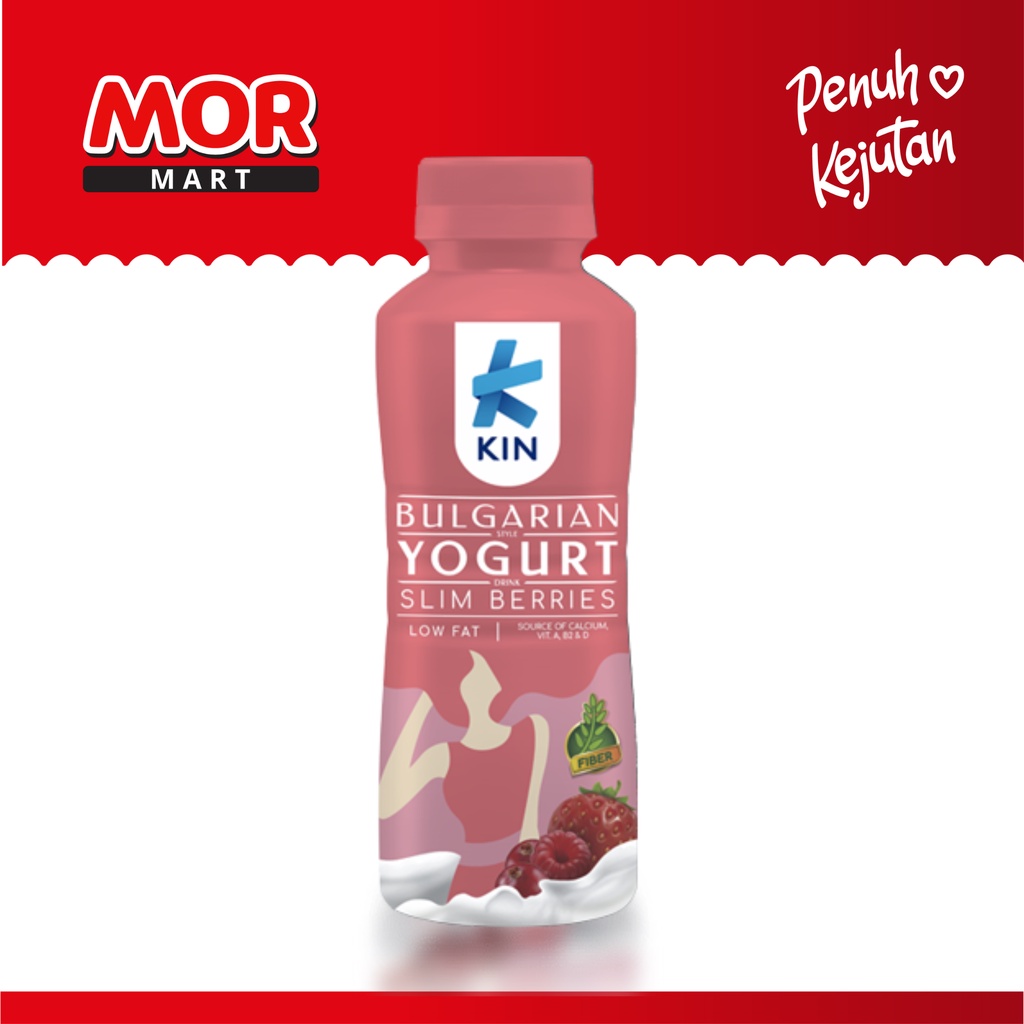 Jual KIN Bulgarian Yogurt Slim Berries Susu Fermentasi Btl 200 ml | Shopee Indonesia