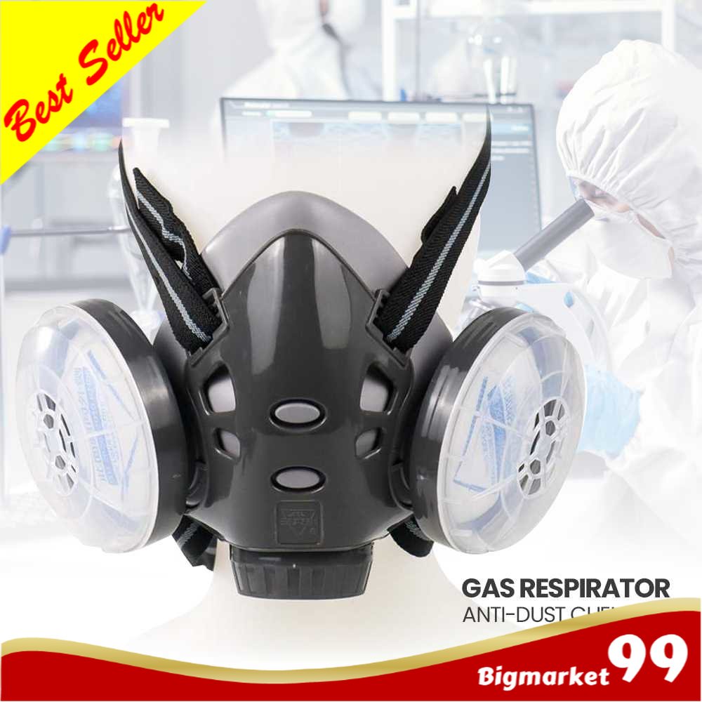 Jual Masker Gas Respirator Filter Anti Debu Partikel Kecil Chemical ...