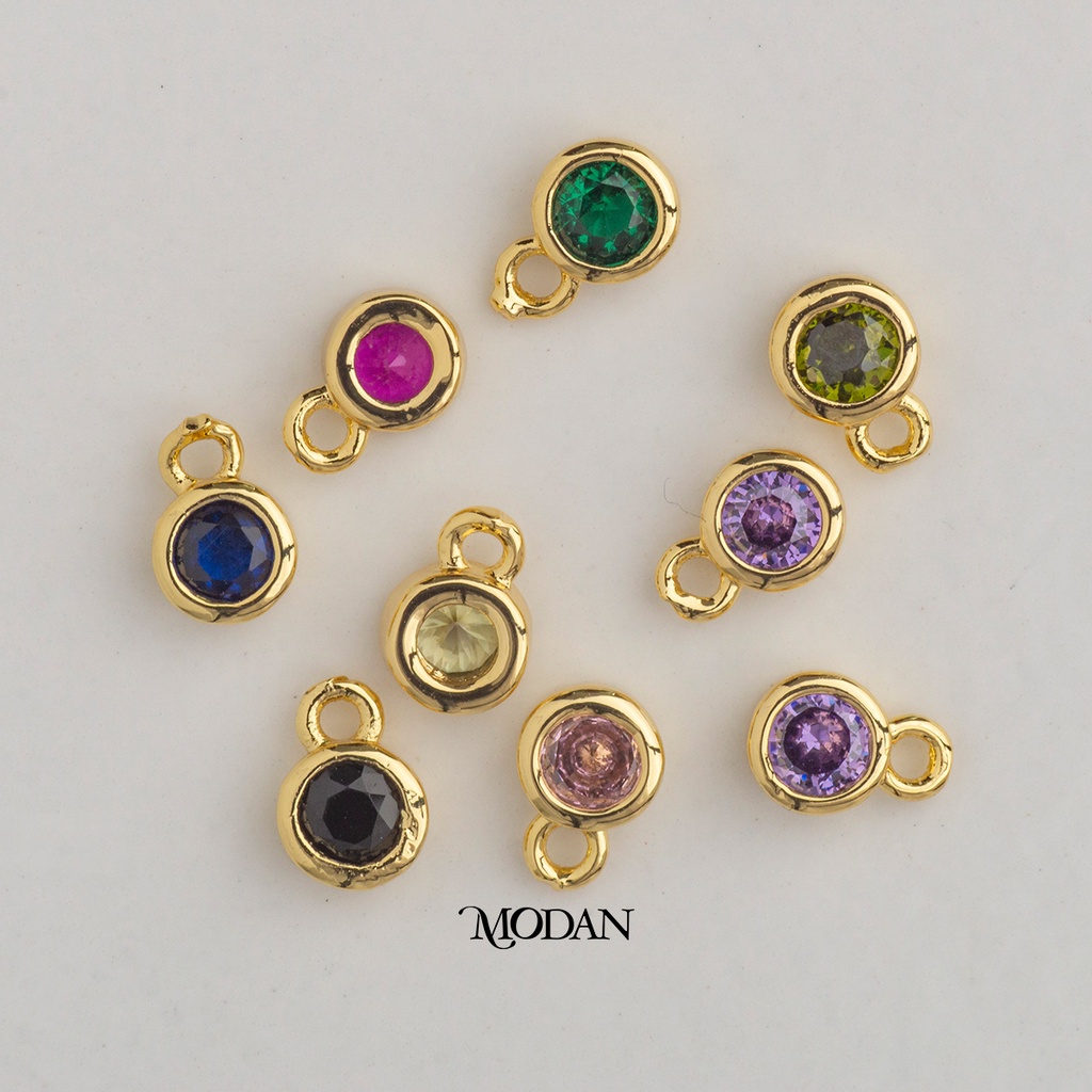 Jual Modan - Mini Birthstone Charm Add on Charm Liontin Bulan Lahir ...