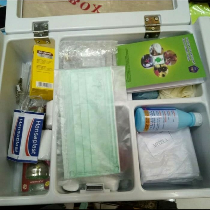 Jual Kotak Obat P3K/First Aid Kit Isi Lengkap Type A | Shopee Indonesia