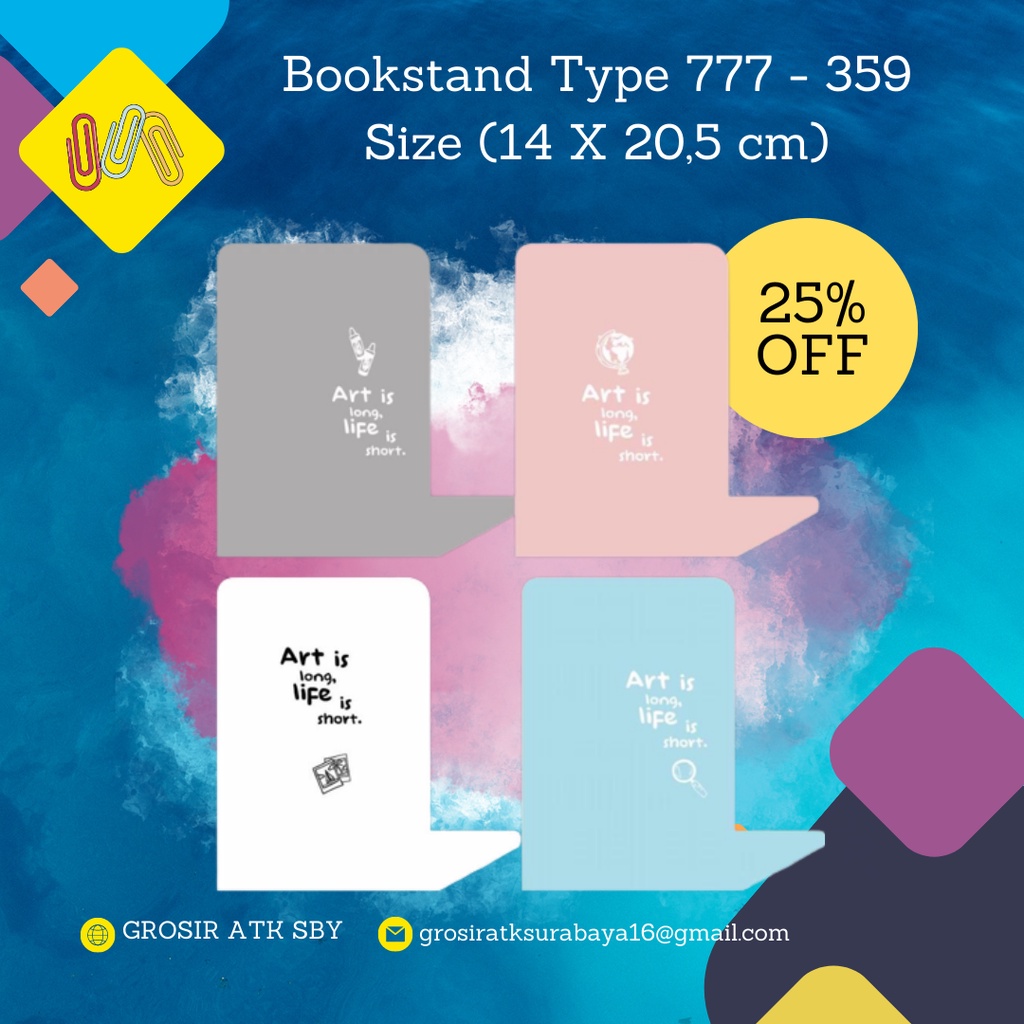 Jual Stand Buku / Penyangga Buku / Bookstand Type 777 - 359 (Harga ...