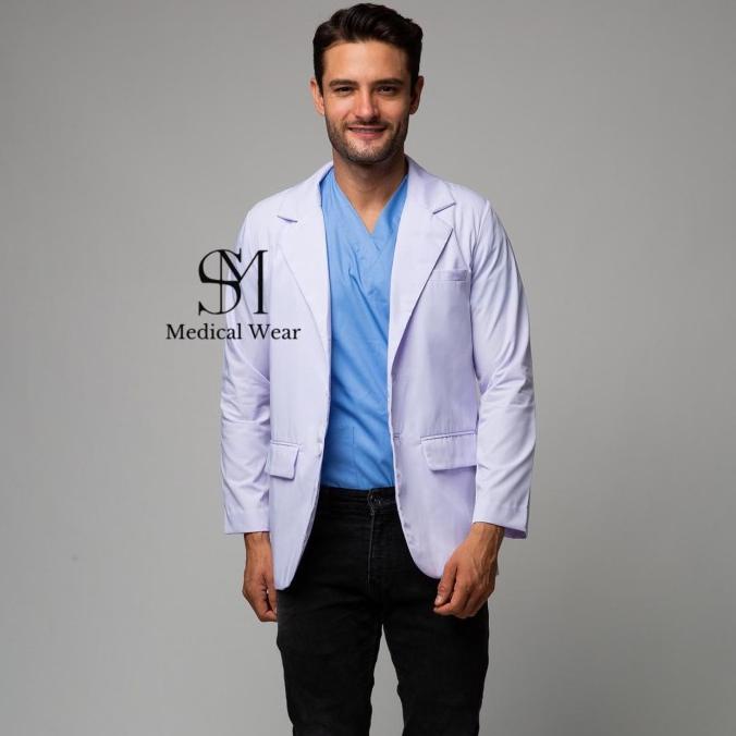 Jual JAS DOKTER PRIA LENGAN PANJANG SNELI DOKTER BLAZER SM MEDICAL WEAR ...