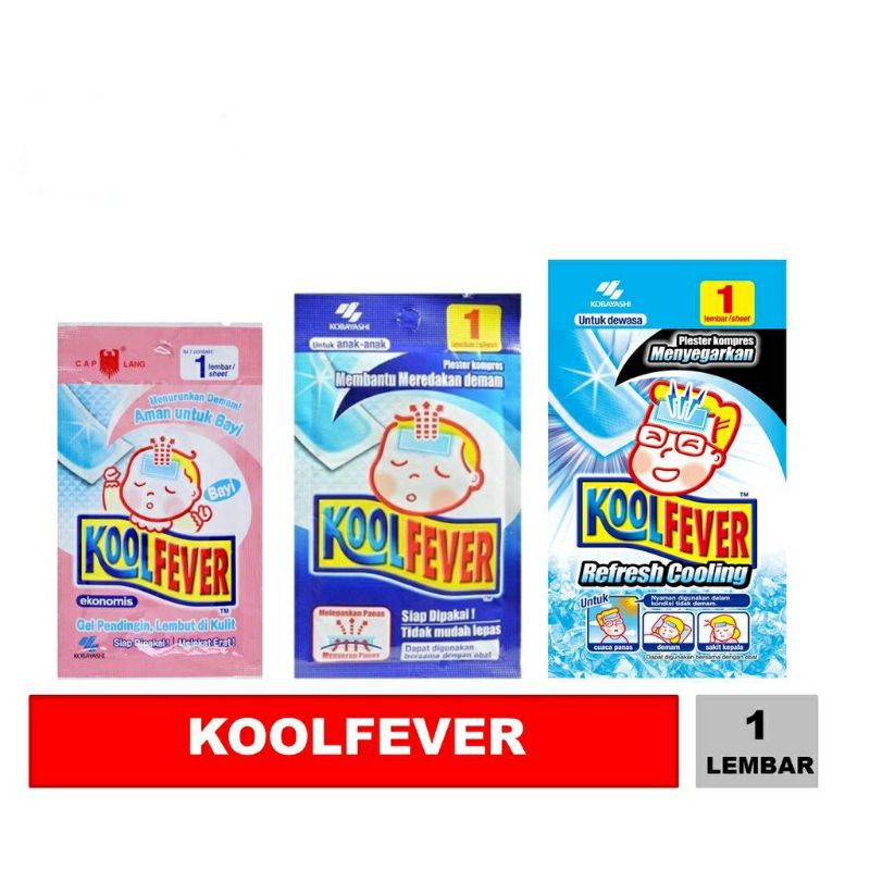 Jual Kool Fever Plaster Penurun Demam Bayi anak dan dewasa | Shopee ...