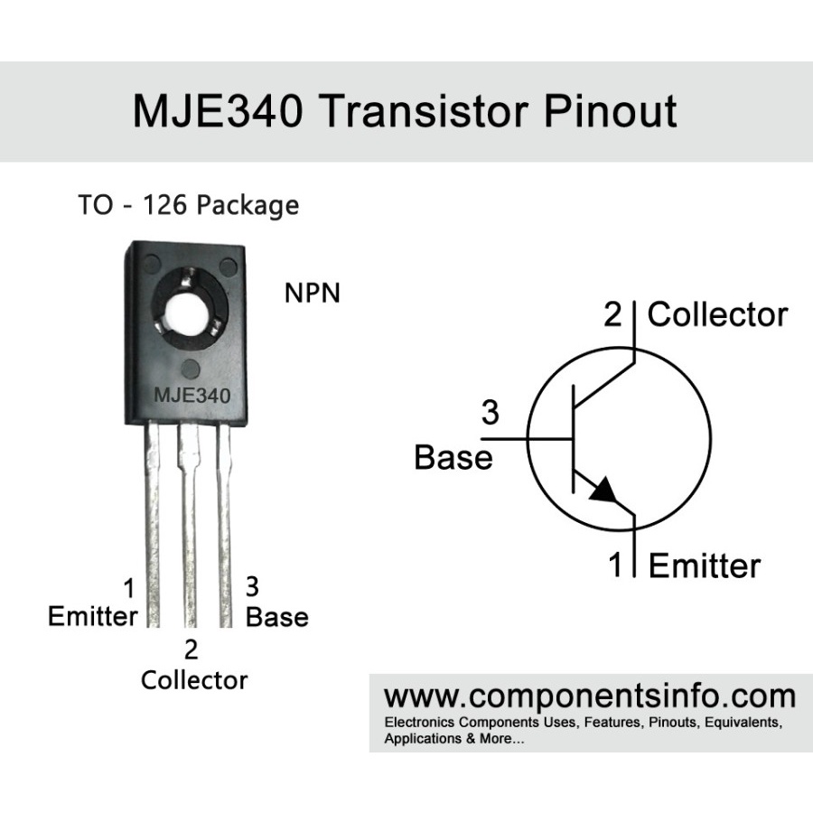 Jual Transistor MJE340 MJE350 KSE340 NPN PNP 5A Driver Final Amplifier OCL | Shopee Indonesia