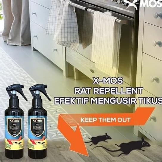 Jual Pengusir tikus x-mos anti tikus xmos spray 200ml rat repellent ...
