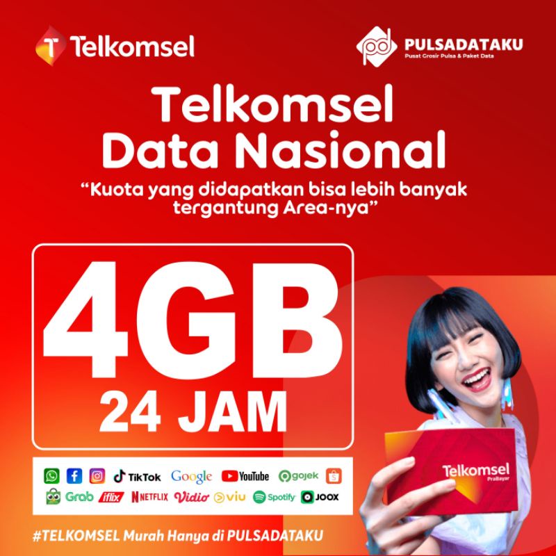 Jual Paket Data Telkomsel Semua Zona Flash (FULL 24JAM/Masa aktif 30hr ...