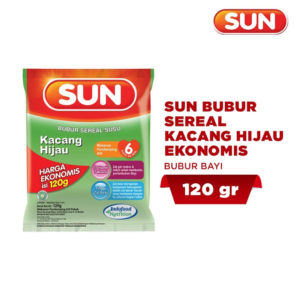 Jual SUN Bubur Susu Sereal Kotak Dan Sachet 120 Gram / SUN Marie ...