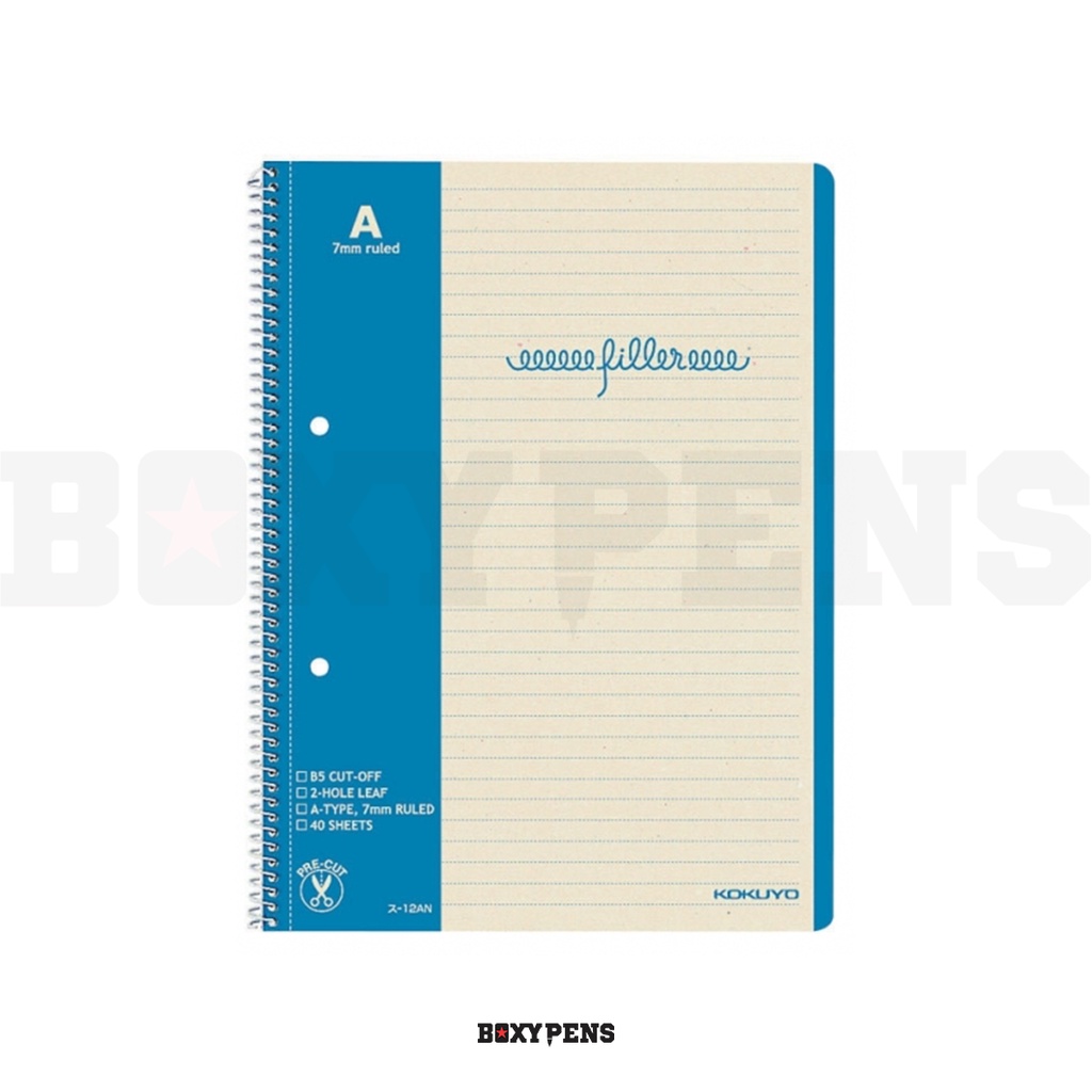 Jual Kokuyo Filler Notebook Ordinary Horizontal Ruled Light Blue ...