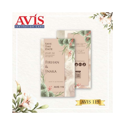 Jual Avis 119 Blanko Undangan | Undangan Murah | Blangko Undangan ...