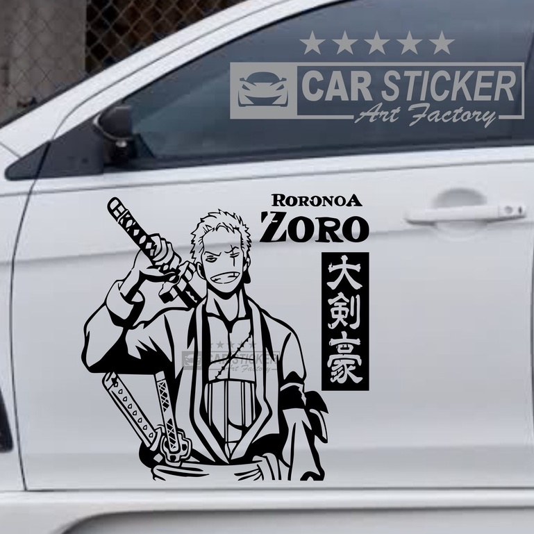 Jual ZORO01 Sticker one piece sticker Roronoa Zoro sticker anime zoro ...