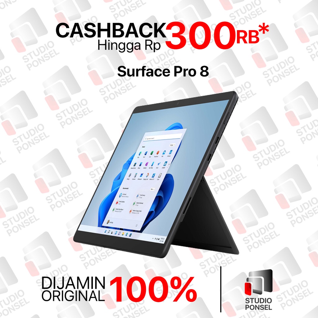 Jual Microsoft Surface Pro 8 Intel Core i5 Gen 11th RAM 8GB / 256GB ...