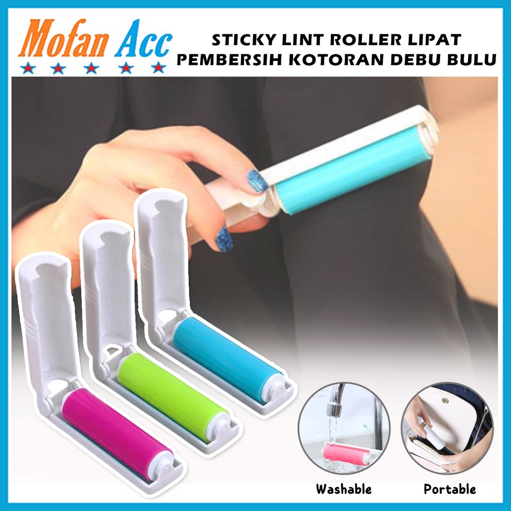 Jual Sticky Lint Roller Lipat / Alat Pembersih Debu Kotoran Bulu Rambut ...