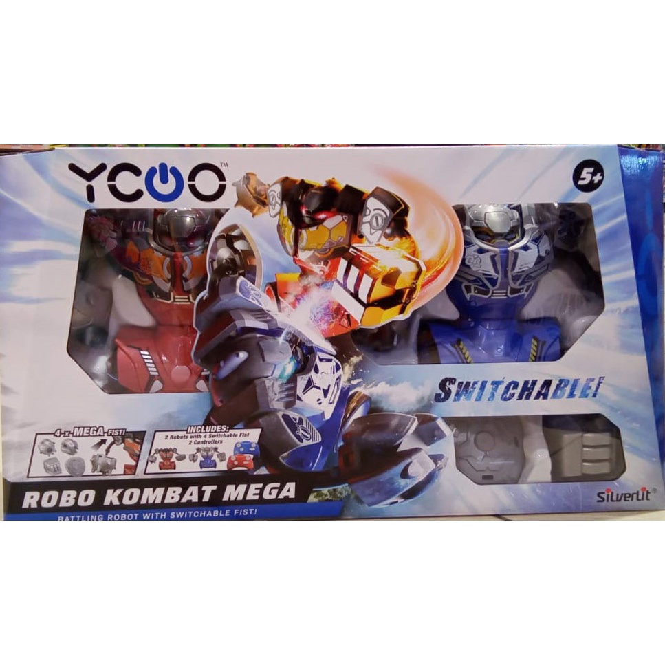 Jual RC Robot Battle Combat Ultimate Twin Pack 2 PCS Silver Lite ...