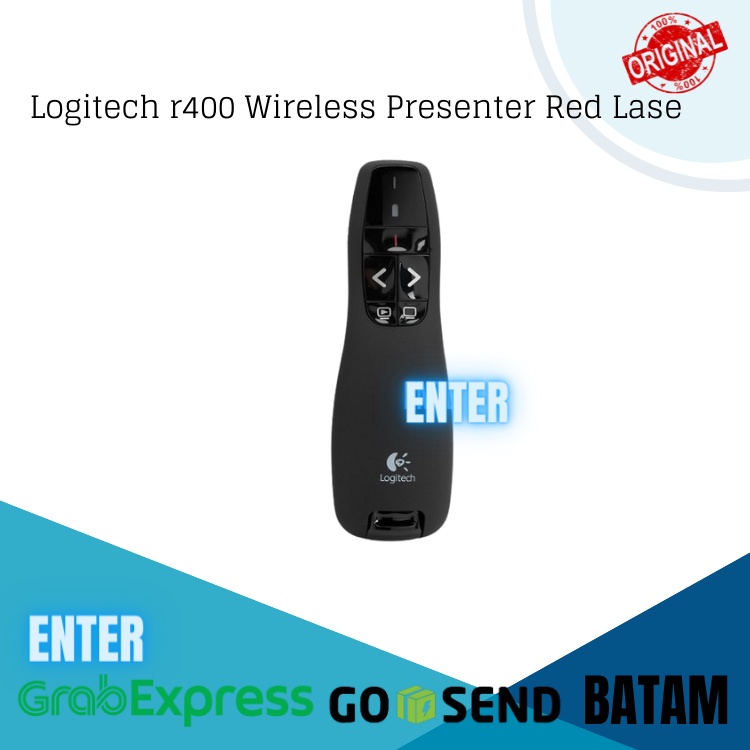 Jual Logitech R400 Wireless Presenter Red Lase original | Shopee Indonesia
