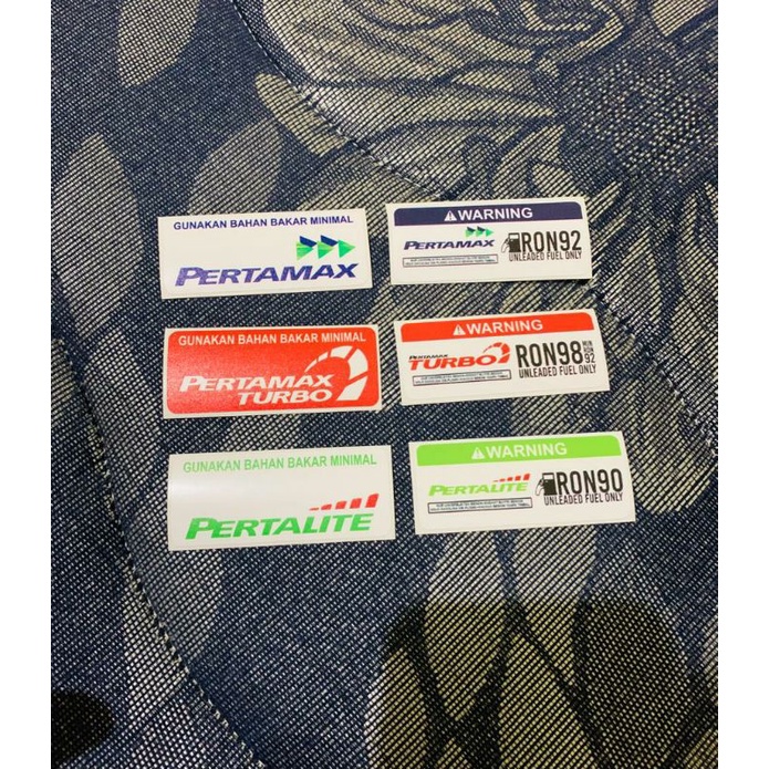 Jual Sticker Tangki Bahan Bakar Pertama Turbo Pertalite SPBU RON ...