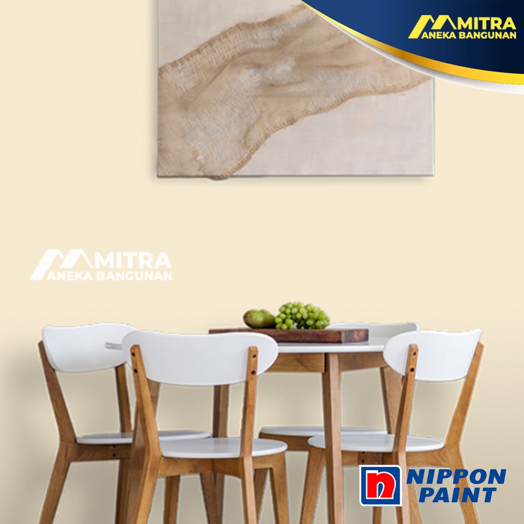Jual CAT TEMBOK NIPPON PAINT EKSTERIOR INTERIOR WARNA CREAMY WHITE NP ...