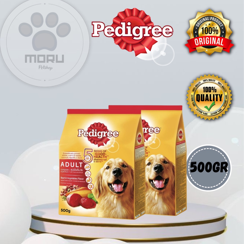 Jual Pedigree dry dog food beef vegetables 500 gr | Shopee Indonesia