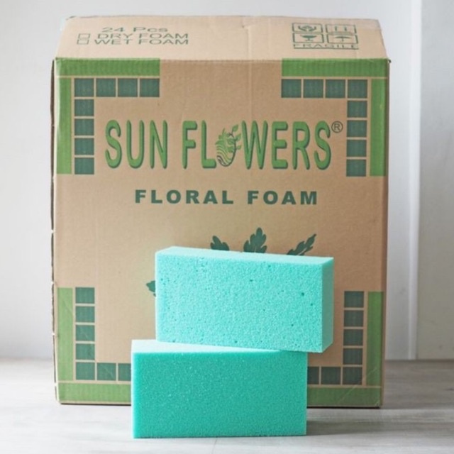 Jual (BAHAN FLORIST) Oasis kering/busa bunga /busa buket bunga | Shopee ...
