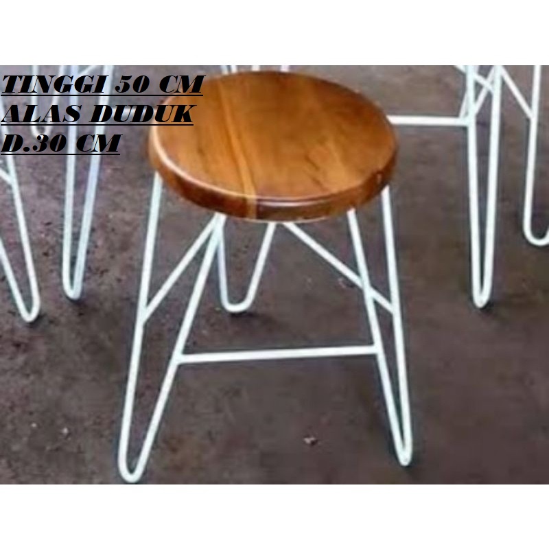 Jual TINGGI 50 CM/BANGKU CAFE/KURSI CAFE/BANGKU BAR/KURSI BAR/KURSI ...