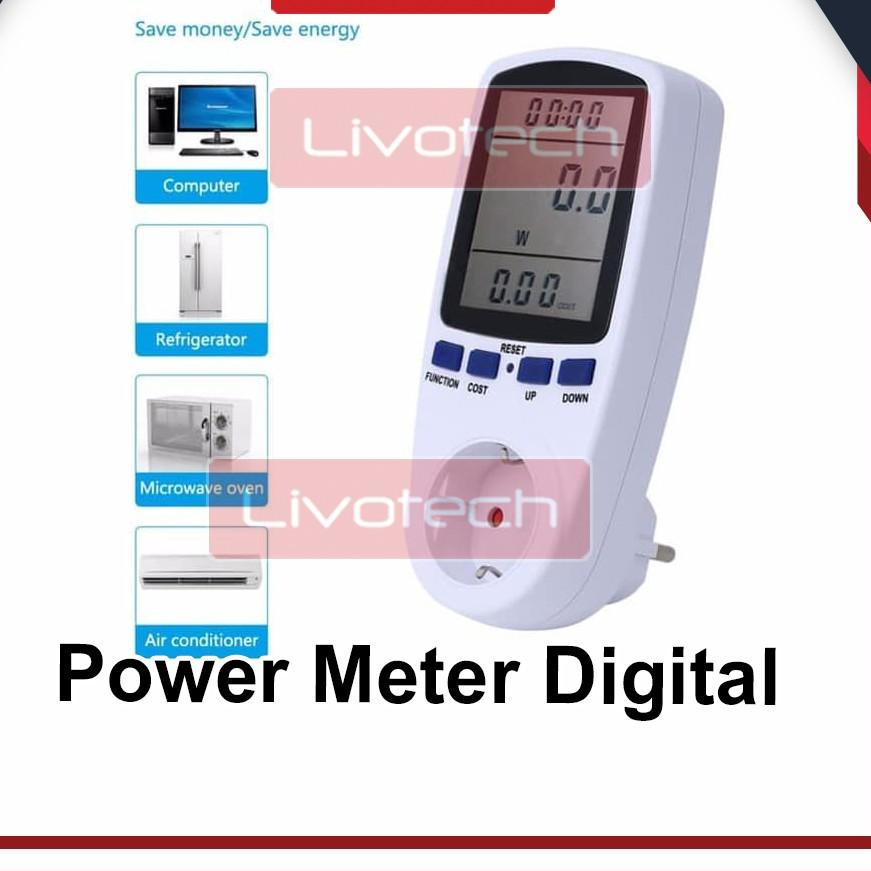 Jual Produk Terkeren Pengukur Daya Listrik Digital Kwh Power Meter Volt Ampere Watt Stop Kontak ...