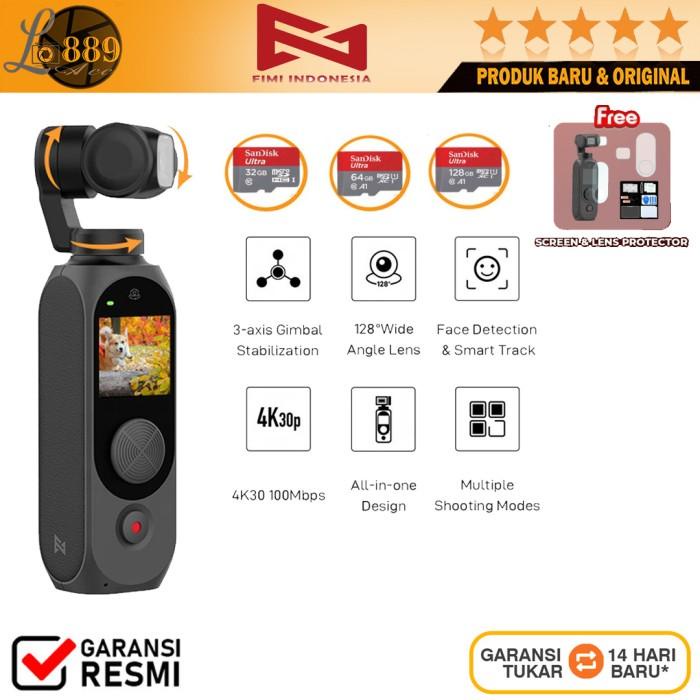 Jual FIMI Palm 2 Pro 3-axis 4K 1/2" CMOS SENSOR GIMBAL POCKET CAMERA ...