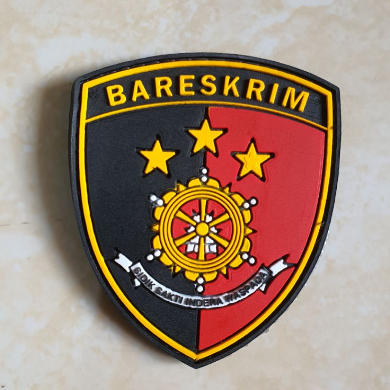Jual patch rubber logo bareskrim terbaru | polri | polisi | police ...