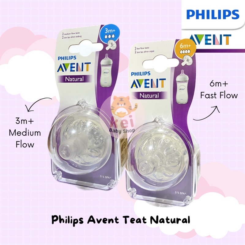 Jual Philips Avent Dot / Teat Natural - Dot Botol Susu Avent Natural ...
