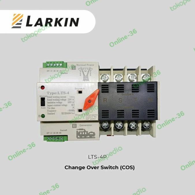 Jual Automatic Transfer Switch/Ats 100A 4Pole Larkin Lts-4P | Shopee ...