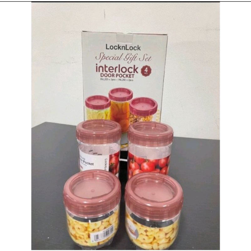 Jual lock n lock gift set interlock isi 4 toples | Shopee Indonesia