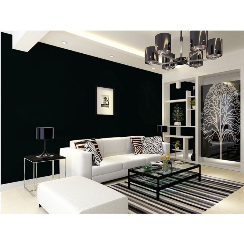 Jual Wallpaper Hitam Wallpaper Dinding Hitam Wallpaper Dinding Ruang ...
