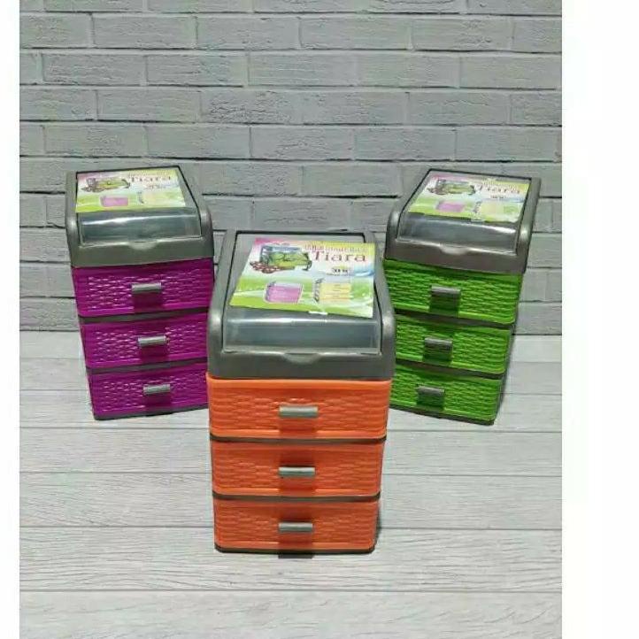 Jual Baru Laci Susun 4 ( 3 + 1 ) Kecil / Laci Mini / Mini Container ...