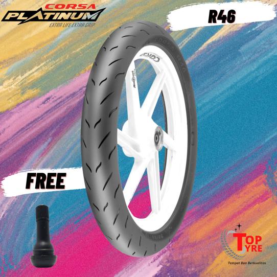 Jual BAN MOTOR MATIC RING 14 // CORSA R46 PLATINUM 80/80-14 TUBELESS ...