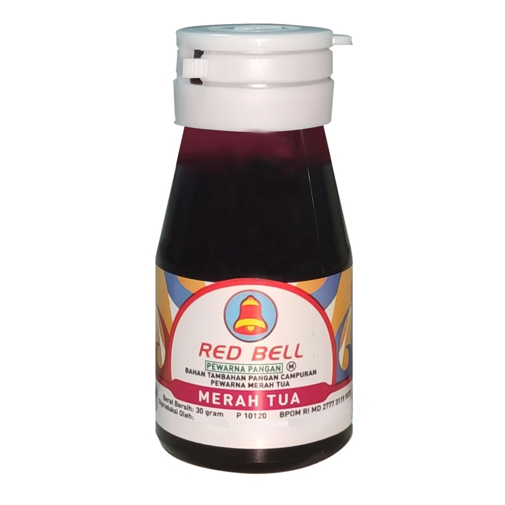 Jual Red Bell Pewarna Cair Merah Tua 30 gr | Shopee Indonesia