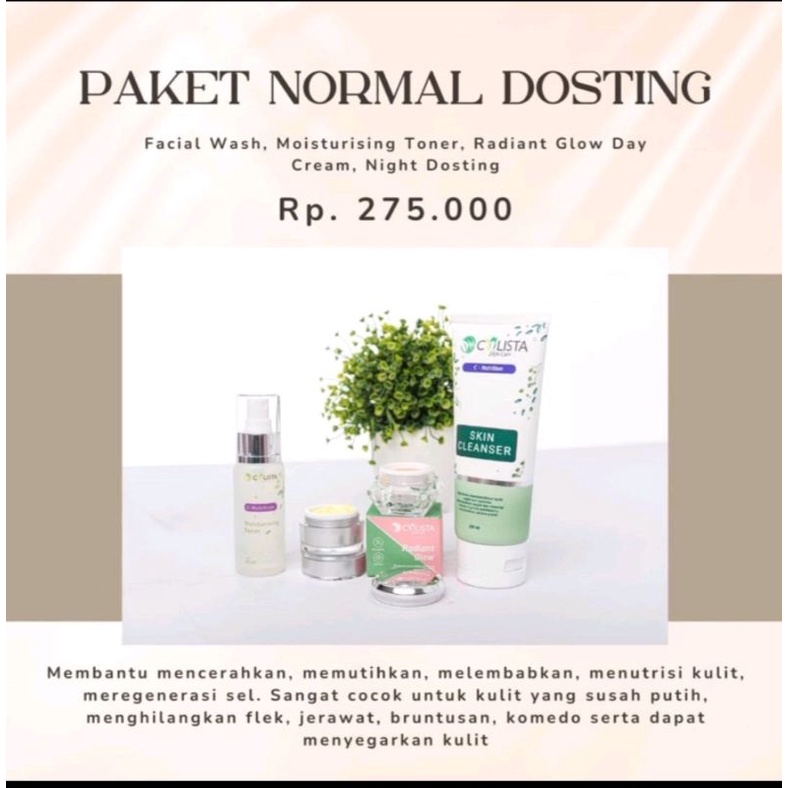 Jual Paket Normal Dosting Colista skincare | Shopee Indonesia