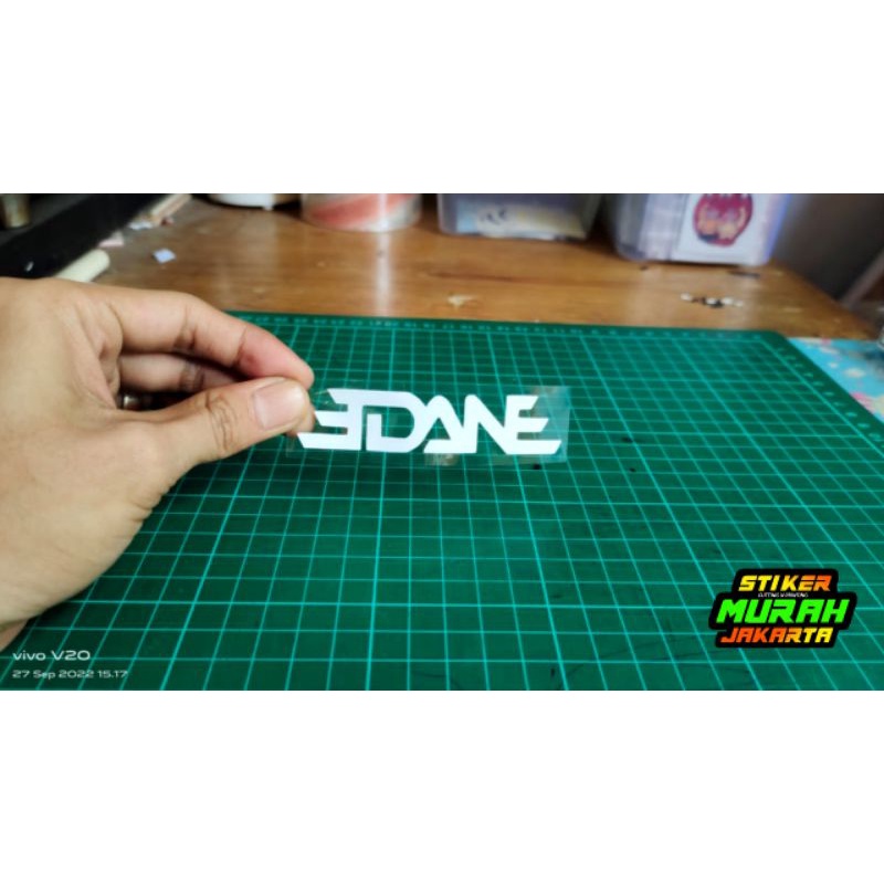 Jual STIKER EDANE STICKER CUTTING TRANSPARAN LOGO DLL | Shopee Indonesia