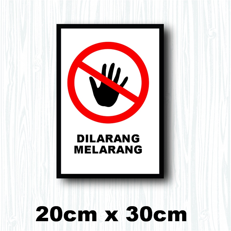 Jual Hiasan Dinding WARNING 02/Tanda Peringantan Dekorasi Kamar ...