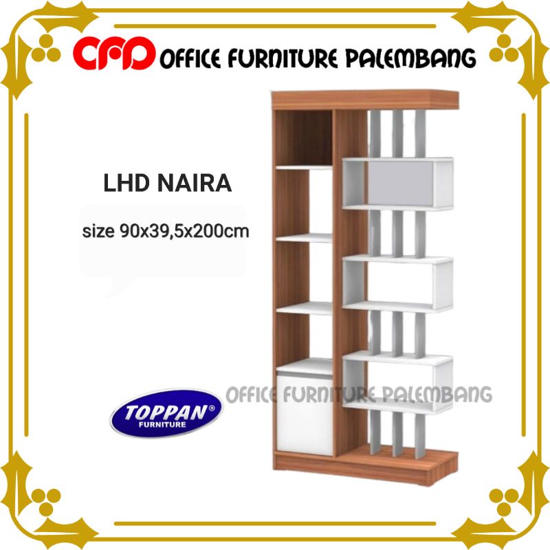 Jual lemari partisi penyekat ruangan toppan LHD NAIRA rak pajangan ...