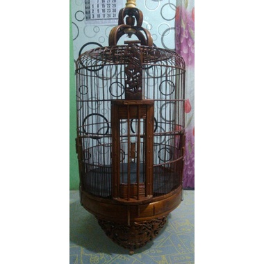 Jual Sangkar Ukir Bambu Tebok Kayu | Shopee Indonesia