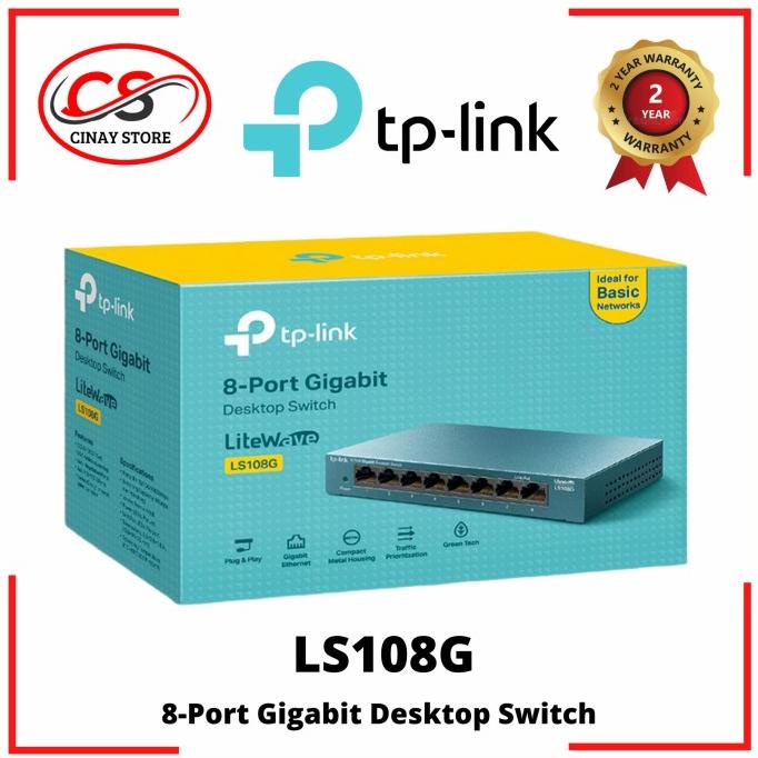 Jual Tp-Link 8 Port Ls108G Gigabit Tplink Desktop Switch Hub Ls108 G ...