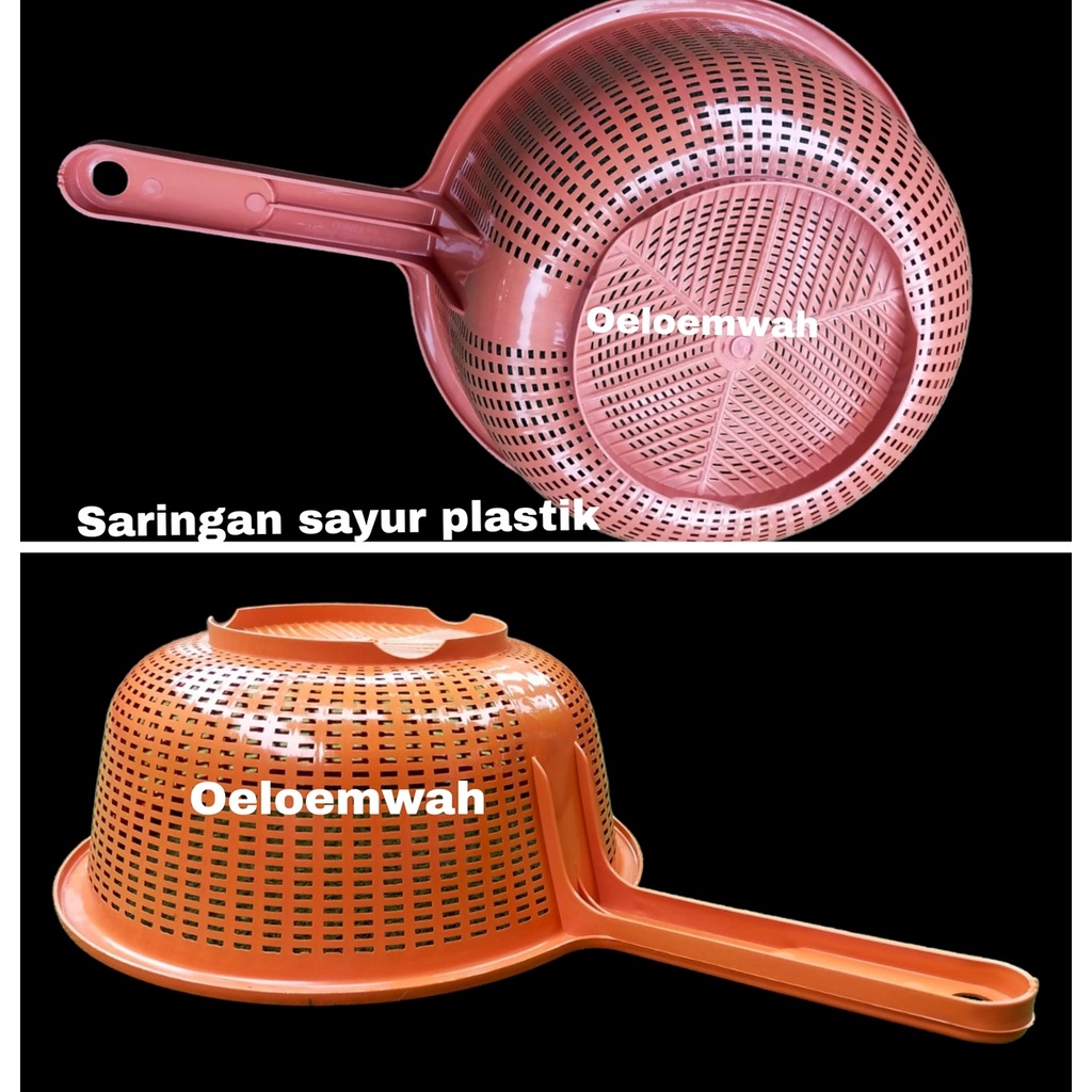 Jual Saringan sayur / saringan mie plastik diameter 25CM tebal warna ...