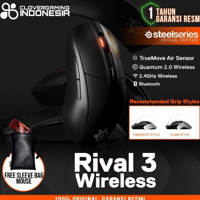 Jual Steelseries Rival 3 Wireless - TrueMove Air Sensor Gaming Mouse ...