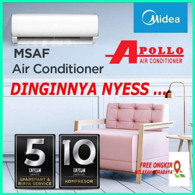Jual AC MIDEA 1,5 PK MSAF 12 CRN2X STANDART SERIES | Shopee Indonesia