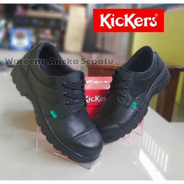Jual Sepatu Kickers Comando Low Boots Safety Kulit Asli Ujung Besi ...