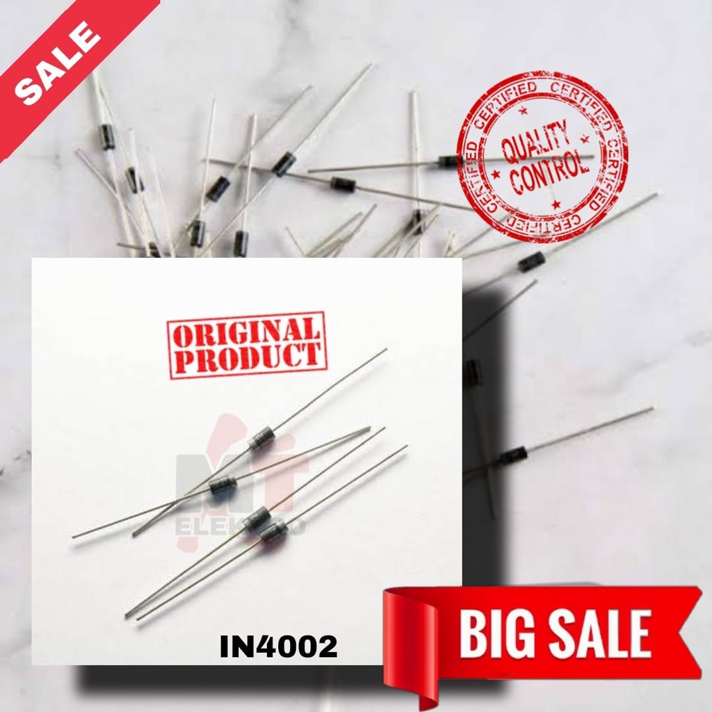 Jual Dioda IN4002 PENYEARAH Mic Original | Shopee Indonesia