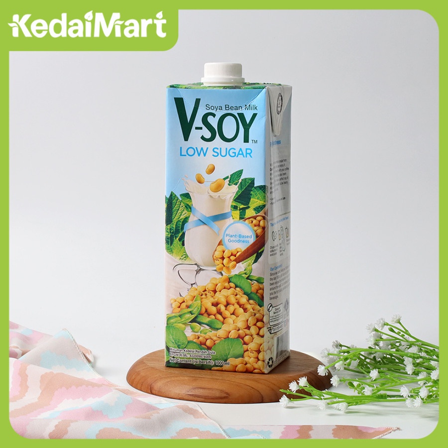 Jual V-Soy Soya Bean Milk Low Sugar 1000 Ml | Shopee Indonesia