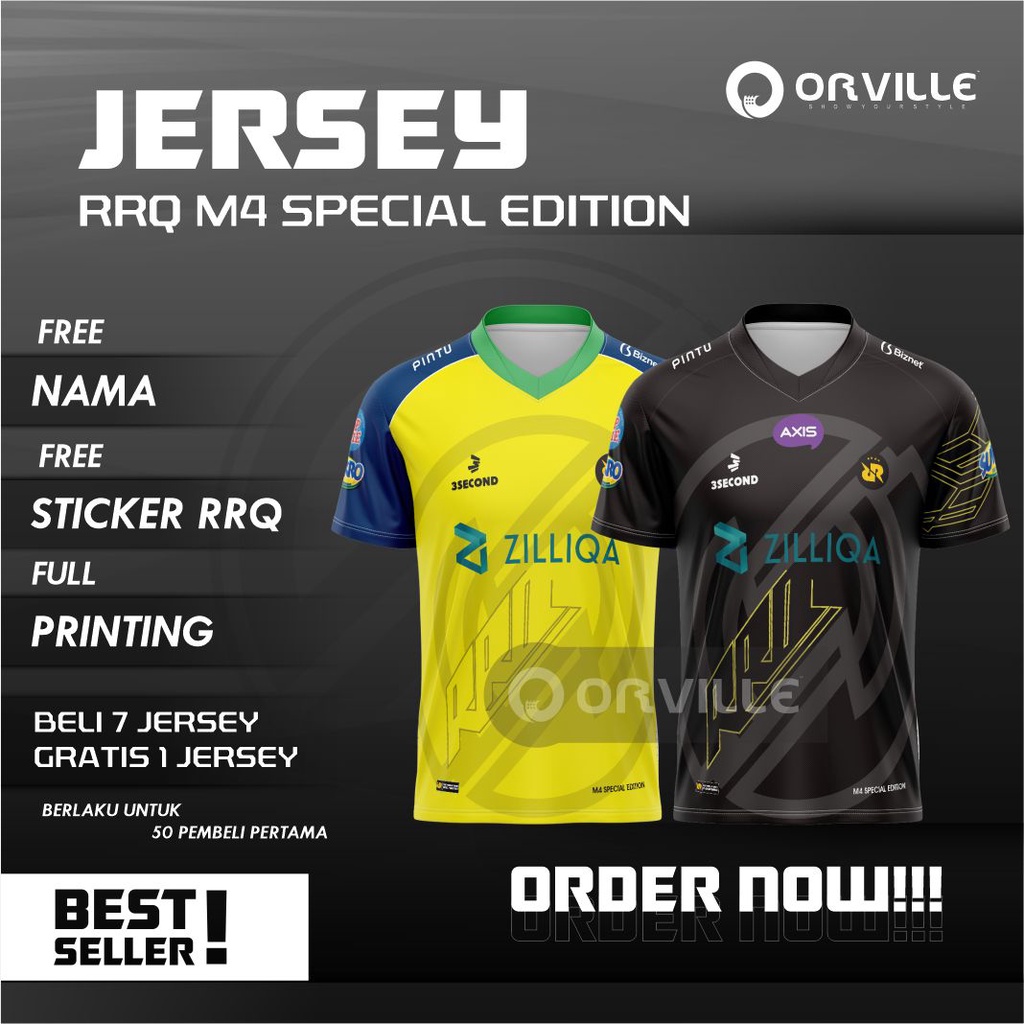 Jual JERSEY RRQ TERBARU 2023 M4 WORLD CHAMPIONSHIP FREE NICKNAME ...