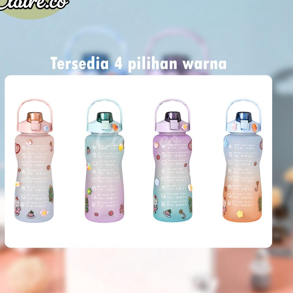 Jual BOTOL MINUM 2 LITER / BOTOL MINUM VIRAL TER / BOTOL MINUM KOREA ...
