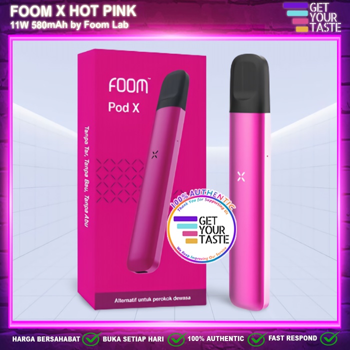 Jual Foom X Hot Pink Special Edition 11W 580mAh Pod Kit Authentic ...
