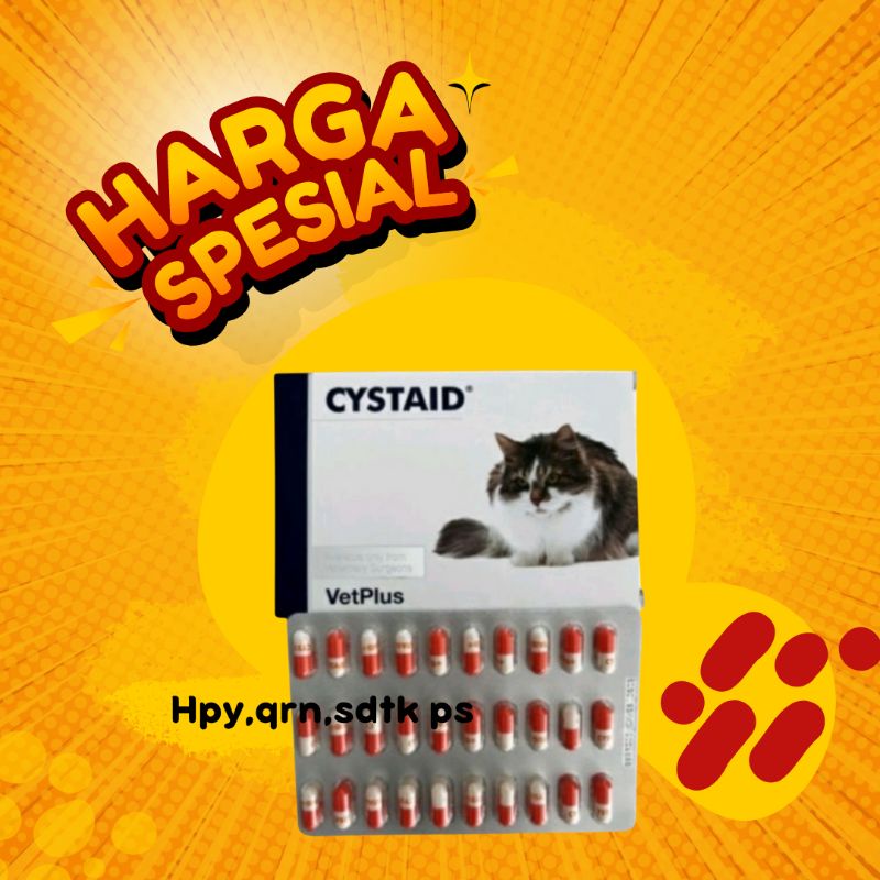 Jual Cystaid cat plus for urinary tracy / Masalah kencing kucing (30 ...