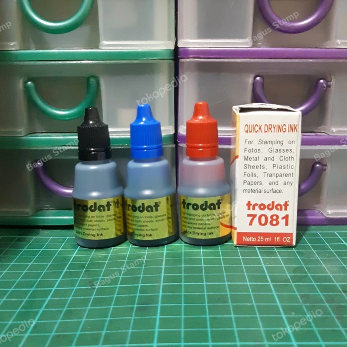 Jual Stm Tinta Stempel Permanent / Premium / Tahan Air Trodat 7081 ...